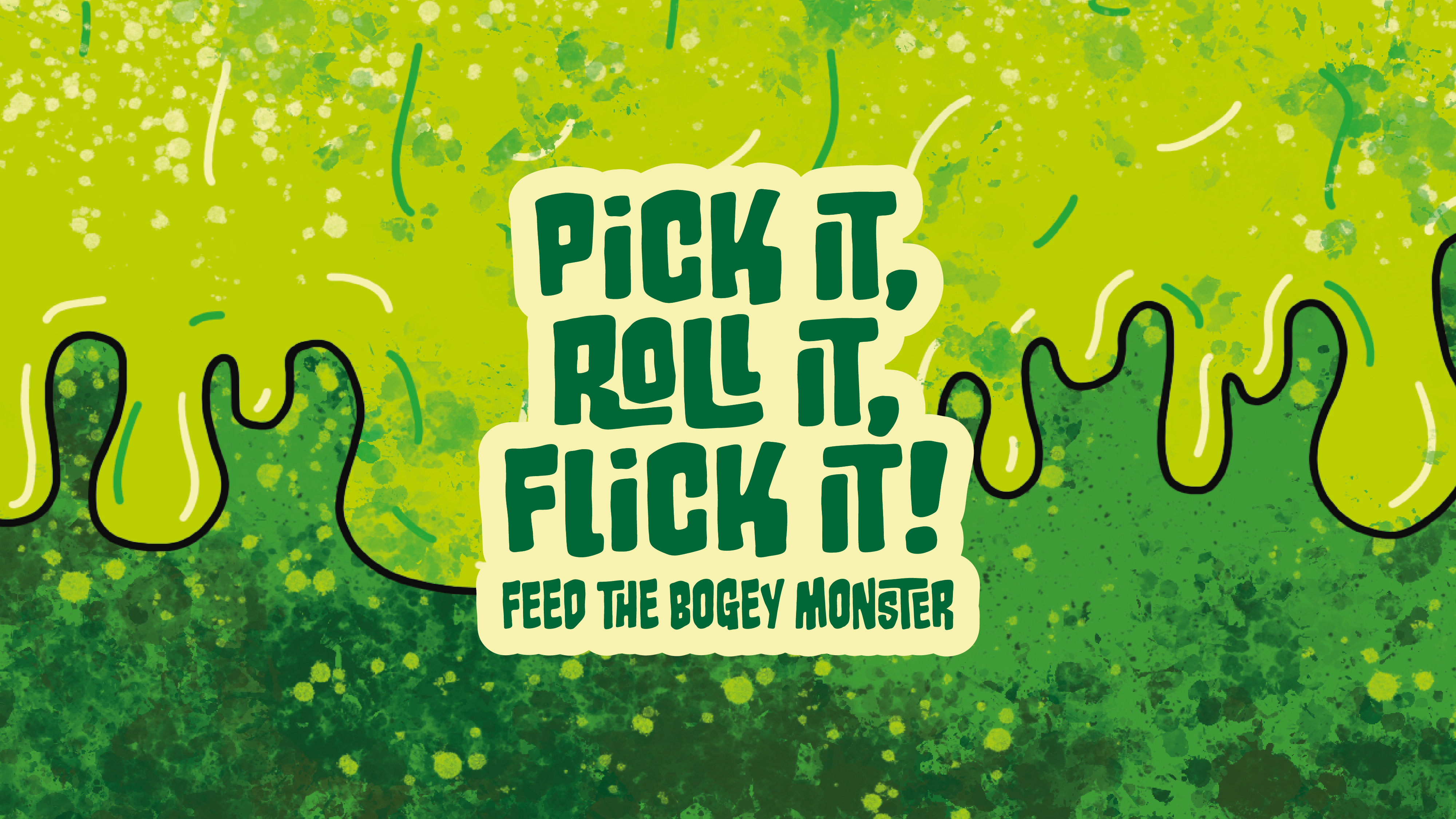 Pick it, Roll it, Flick it! Feed the Bogey Monster - Kev Makes Games